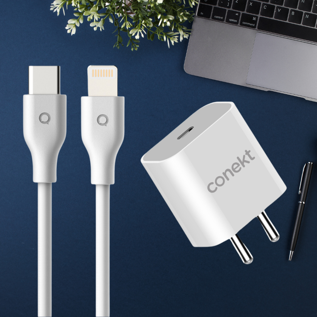 20W PD Adapter with Type-C to Lightning Cable